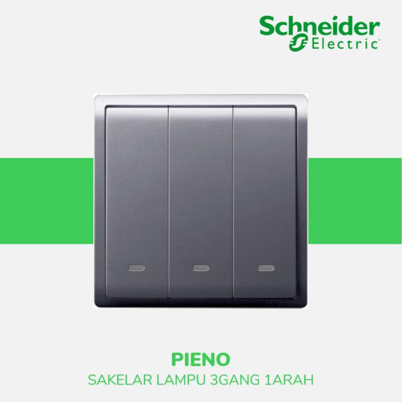 Promo Schneider Saklar Lampu 3 Gang Fluoresen Pieno - E8233L1F_LS_G3 ...