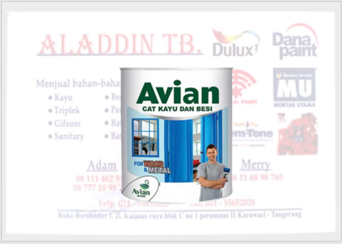Promo Cat Kayu Dan Besi Avian/ G26 003 Clean Aqua/ 1 L/ 1L/ 1 Kg/ 1Kg ...