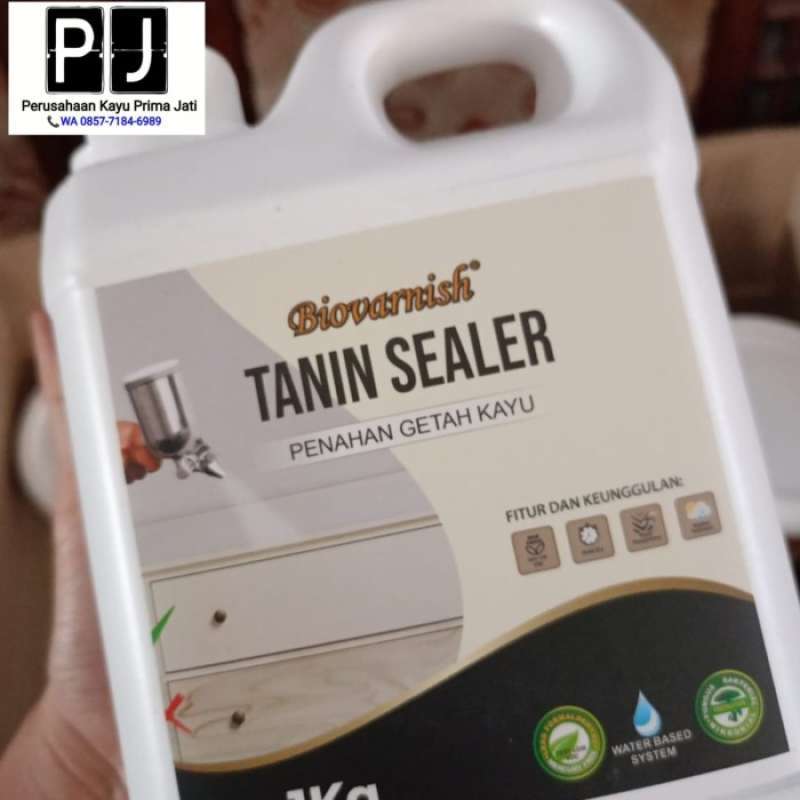 Promo Penahan Anti Getah Kayu Biovarnish Tanin Sealer (Kayu Merbau ...