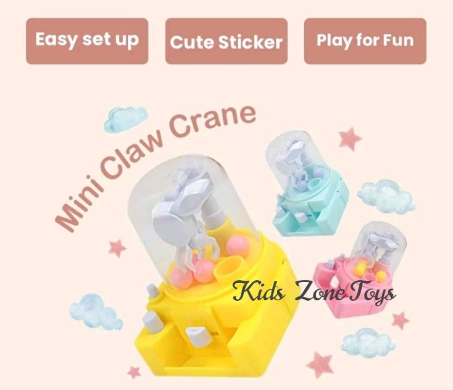 Jual Mainan Capit Bola Claw Machine Ball Catcher Mini Candy Claw Mini ...