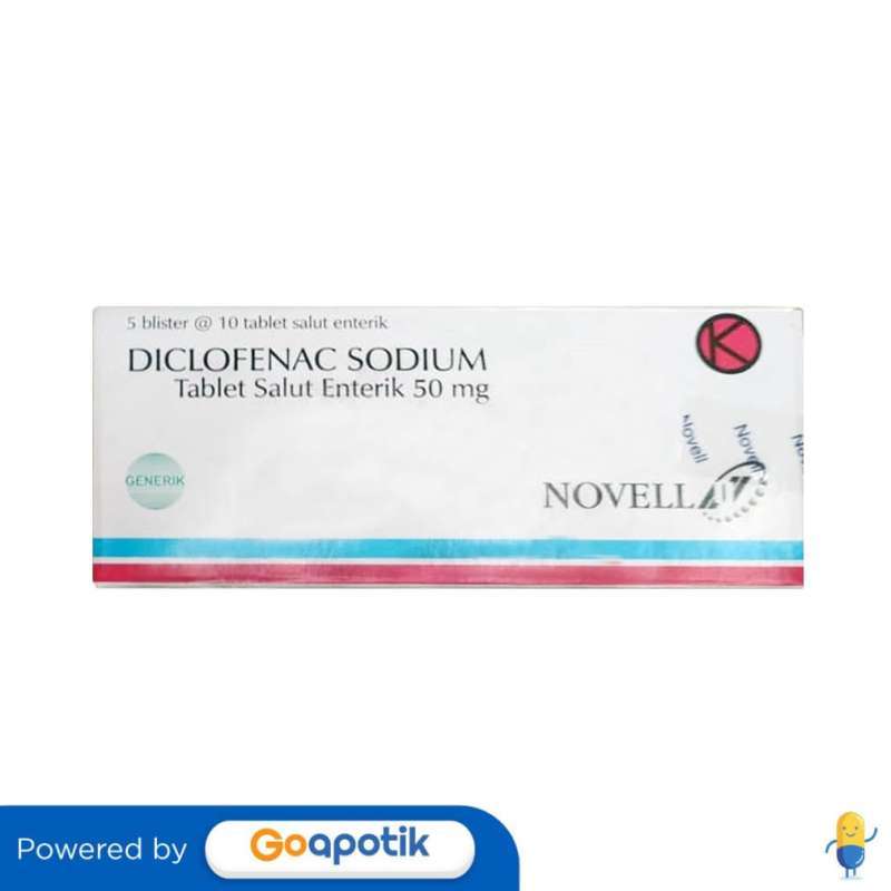Jual DICLOFENAC SODIUM NOVELL 50 MG BOX 50 TABLET di Seller Apotek ...