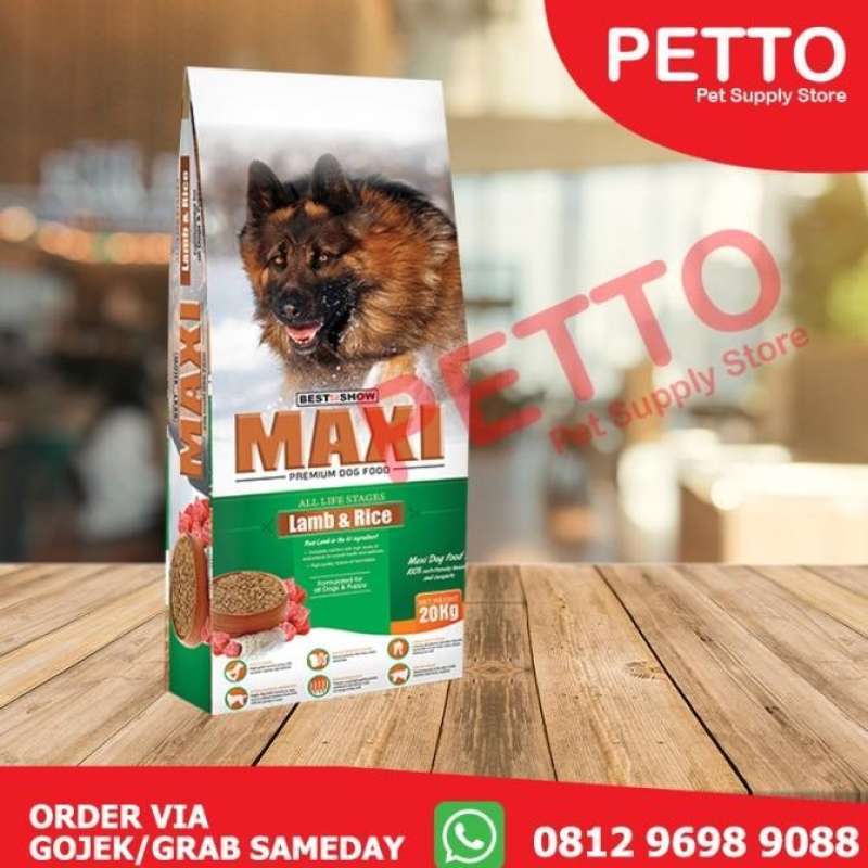 Promo 100% Produk Ori Maxi Dog 20 Kg Lamb & Rice Makanan Ajing Ready ...