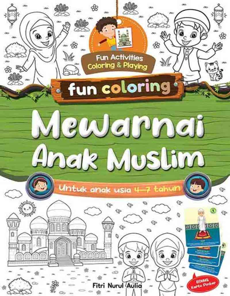 Jual Fun Coloring : Mewarnai Anak Muslim (Bonus Kartu Pintar Sala di ...