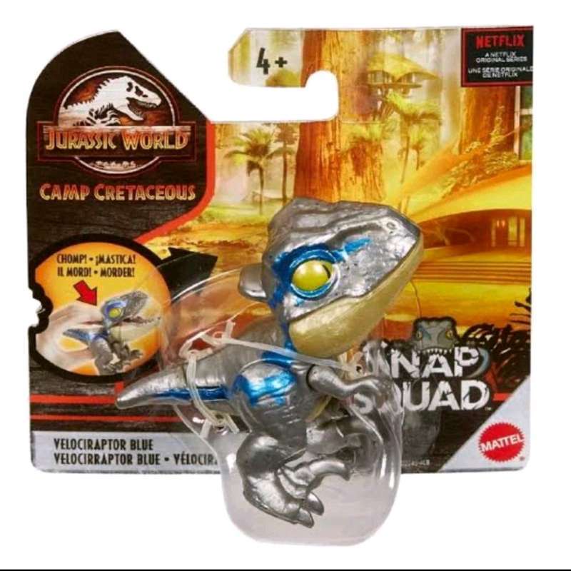 Jual JURASSIC WORLD SNAP SQUAD VELOCIRAPTOR BLUE DINOSAUR ACTION FIGURE ...
