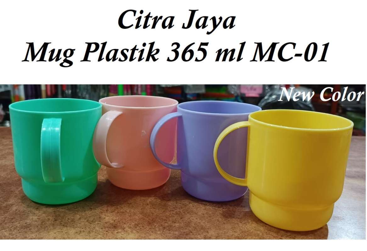 Jual Citra Jaya Mug Plastik 365 ml MC-01 di Seller Dapur Oke - Depok, Kota Depok | Blibli