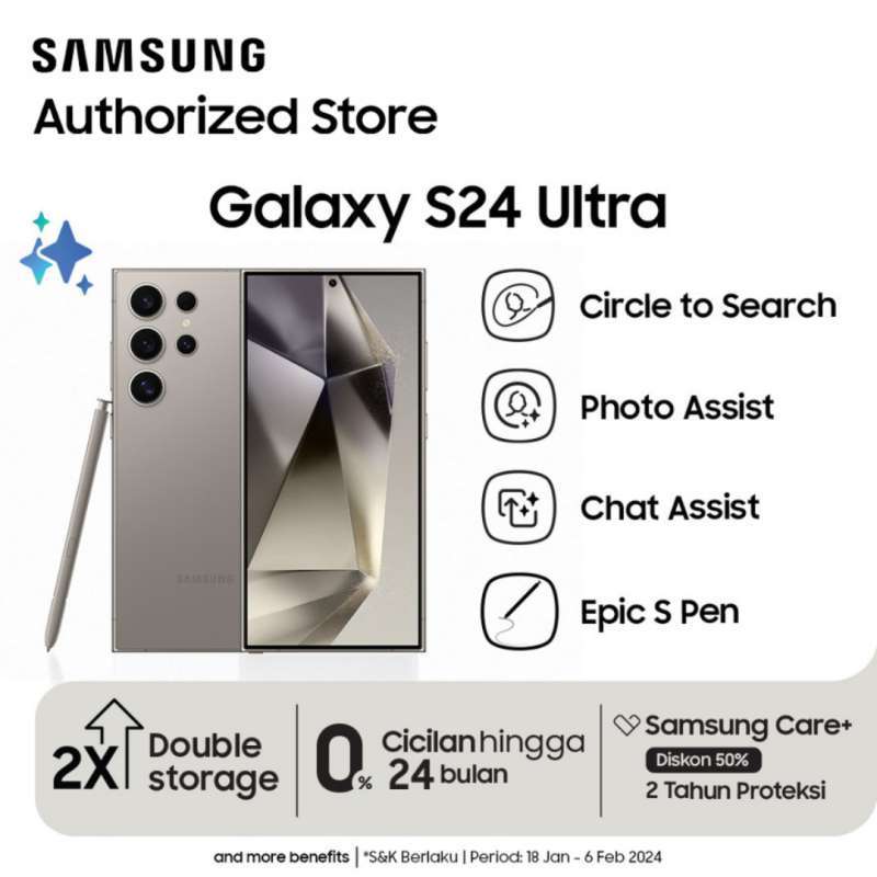 Jual Samsung Galaxy S24 Ultra 12/512gb Handphone Ai Di Seller Samsung ...