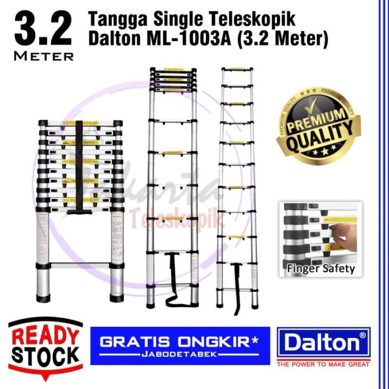 Promo Tangga Teleskopik 3.2 Meter Single / Straight / Lurus Dalton 3,2 ...