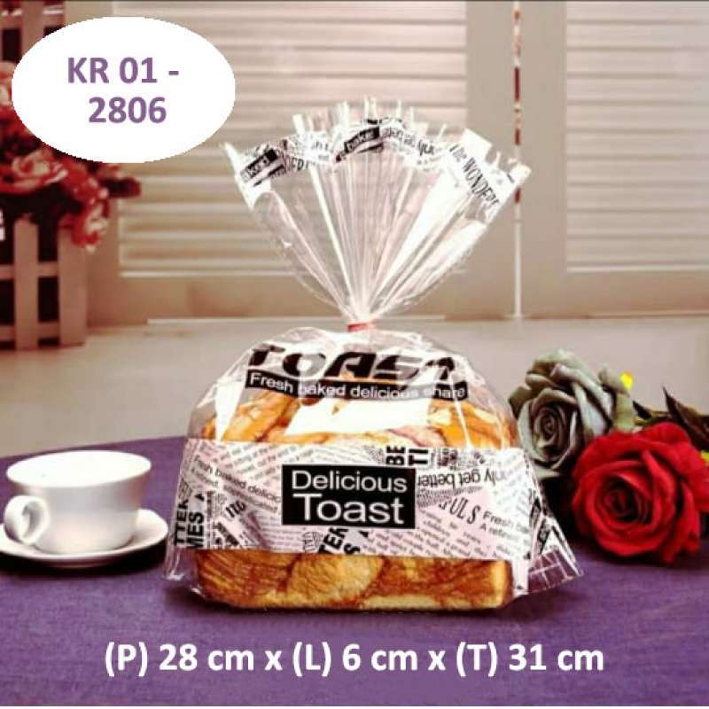 Promo Plastik Roti Tawar/ Kemasan / Bungkus / Packaging Roti Kr01-2806 ...
