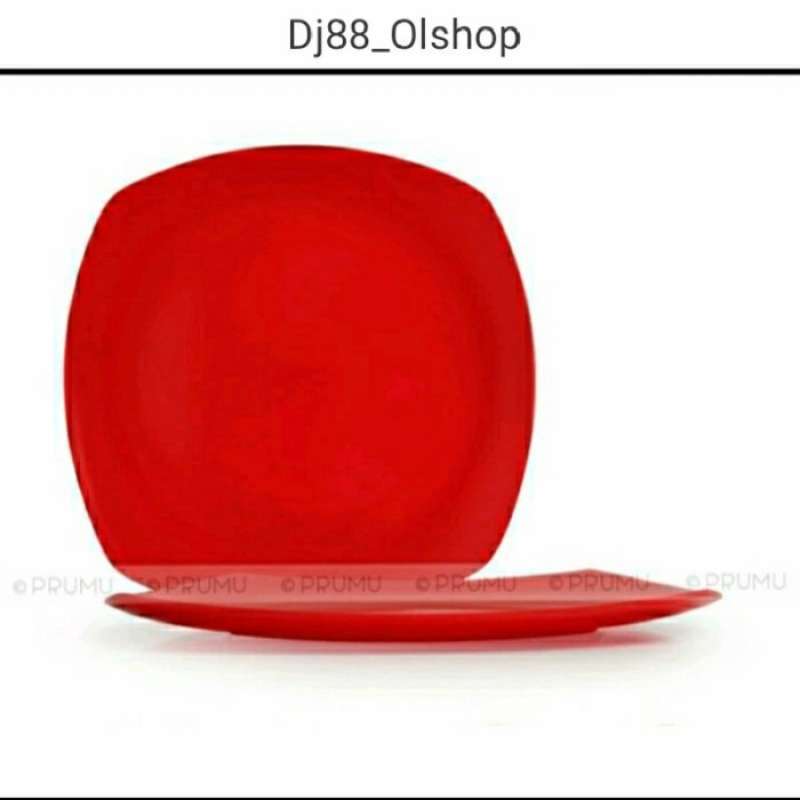 Jual Piring Makan Kotak Melamin 10 inch Merek Golden Flying Fish P-1004 ...