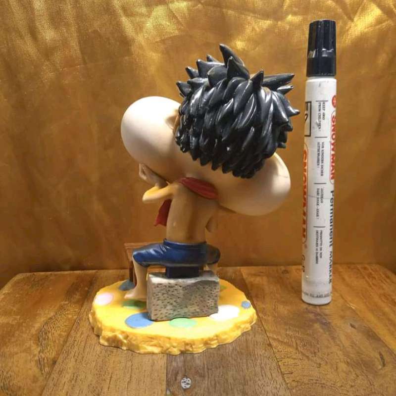 Jual mainan static figure Monkey d luffy makan eat chibi pipi besar ...