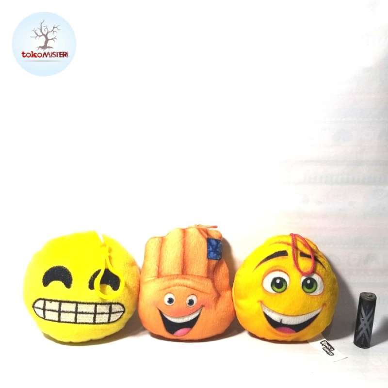 Jual Boneka Ganci Gene Meh Hi5 Emoji Movie Happy Meal Mcd Plush Doll ...