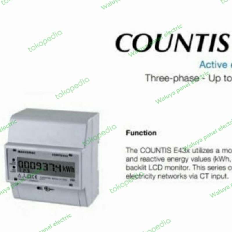 Promo KWH COUNTIS E43X THREE-PHASE -UP 6000A VIA CT SOCOMEC -TOKOSEPULUH10 Diskon 50% di Seller ...