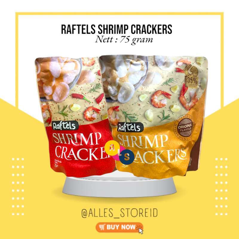 Jual Raftels Shrimp Crackers/Kerupuk Udang/Raftels Spicy /Raftels ...