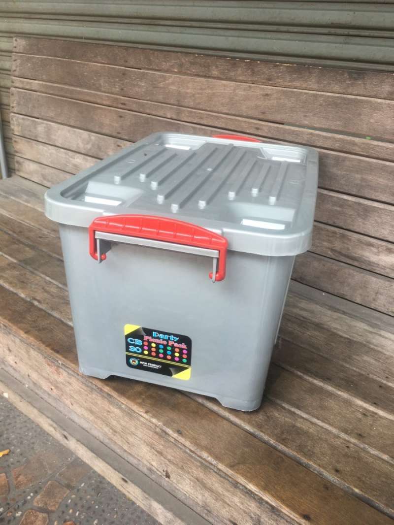 Promo CONTAINER BOX 30 Liter ABU MPW - CB 30 Warna Abu MPW - CB 30 ...