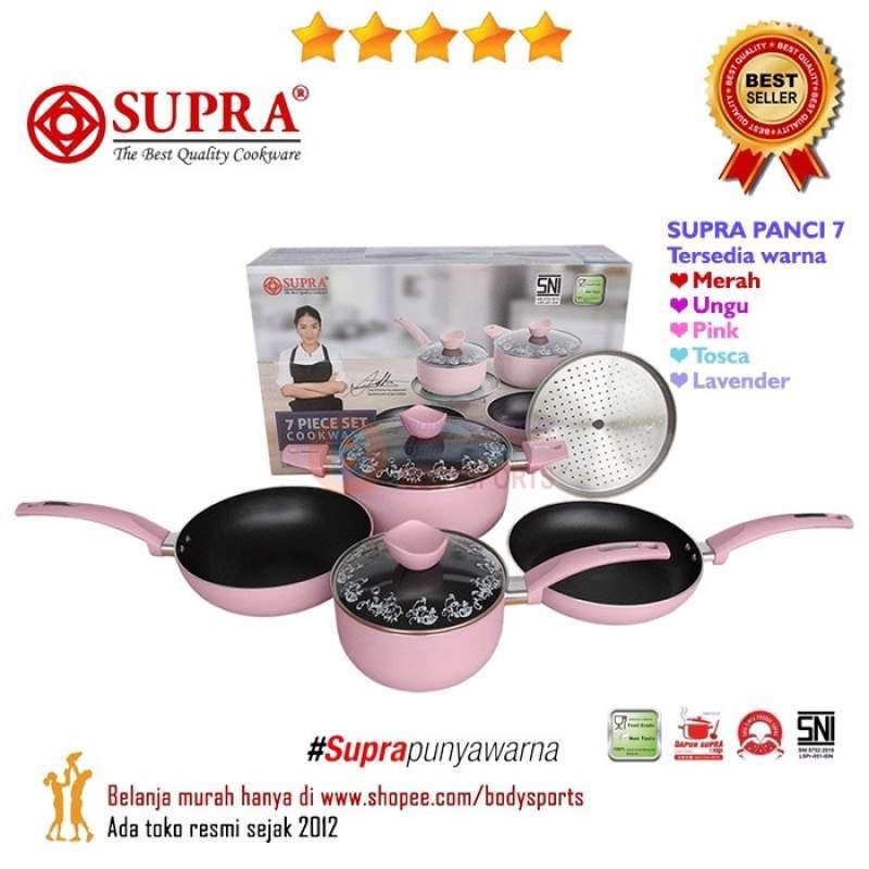 Promo SALE PANCI SET 7 PCS SUPRA CHEF RENATA MOELOEK I COOKWARE 7 PIECE ...