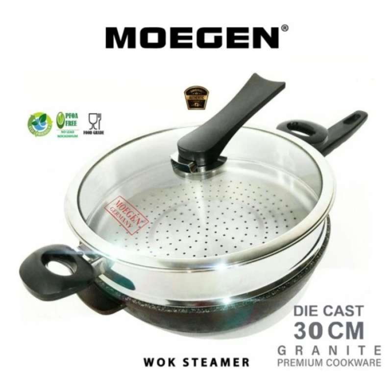 Promo SALE PANCI LANGSENG SARANG WAJAN STEAMER MOEGEN WOK GERMANY 30 CM ...