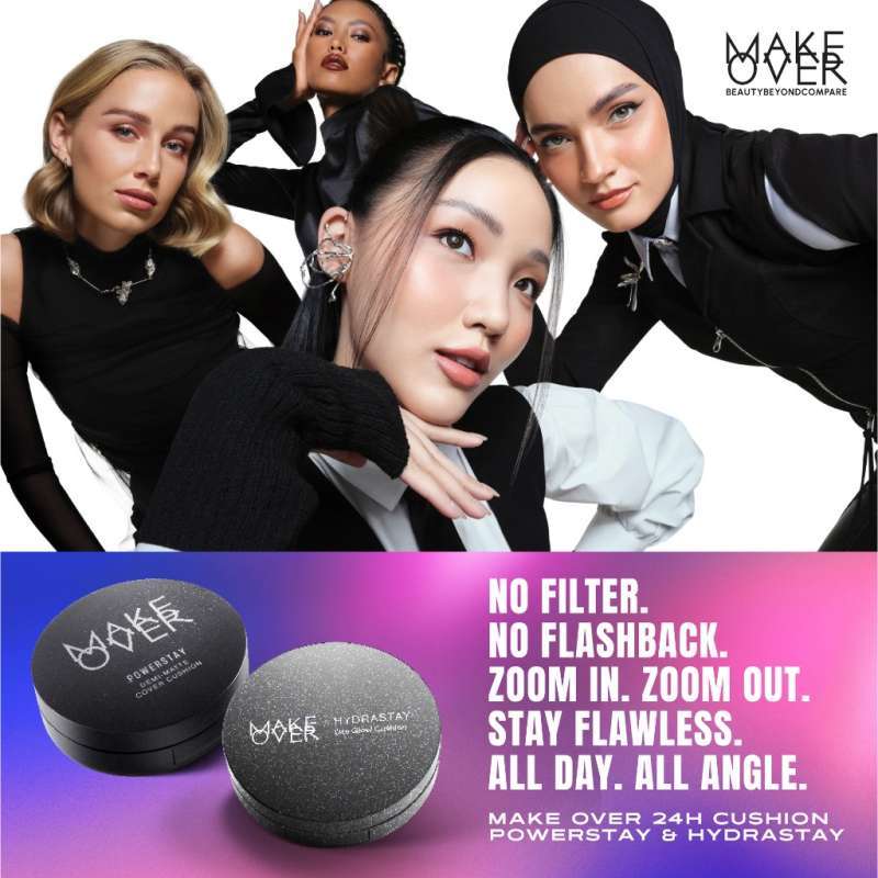 Jual Make Over - Powerstay Demi-matte Cover Cushion 15gr - W22 Warm ...