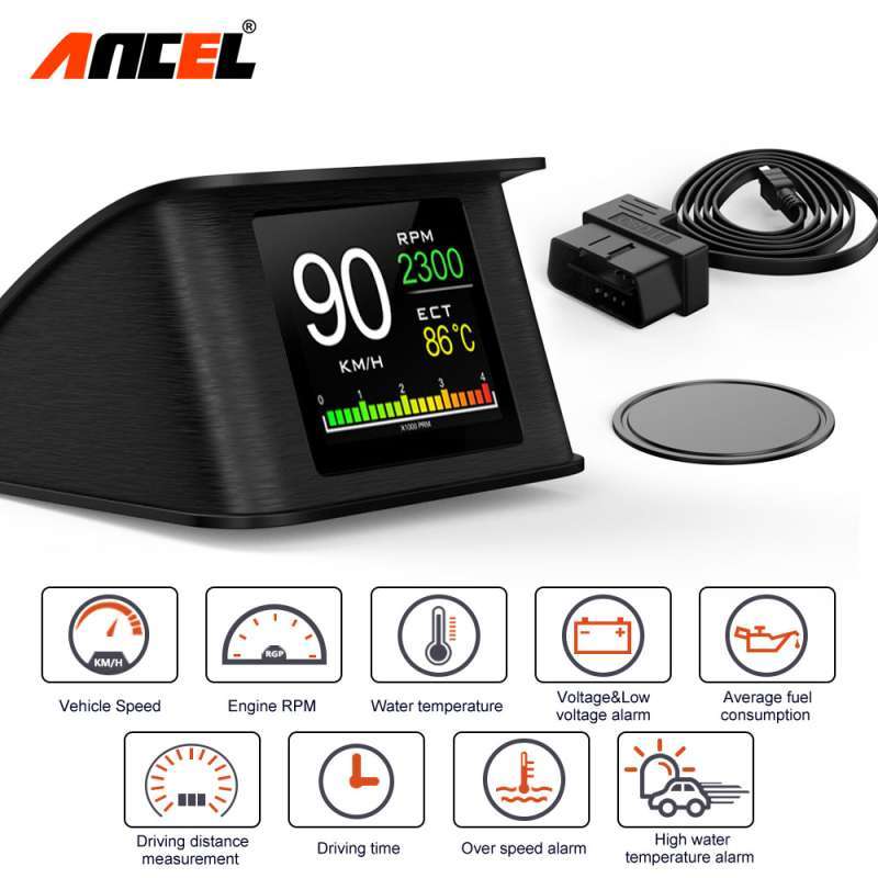 Promo P10 OBD2 Scanner HUD Mobil Digital Pengukur Tegangan Meter ...