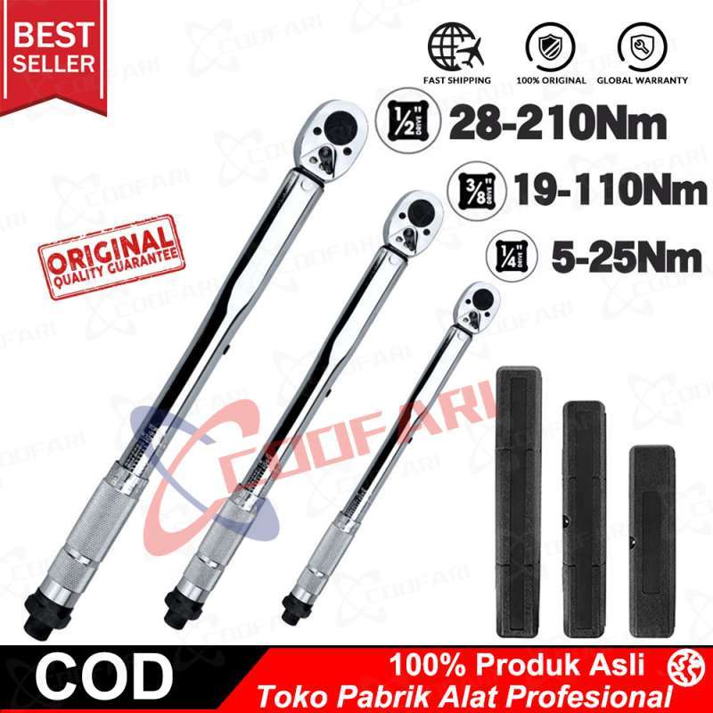 Promo Kunci Momen Torsi / Torque Wrench Two-way Spanner Tools Bengkel ...
