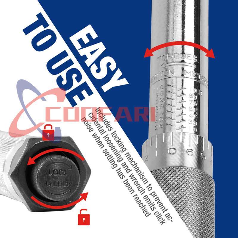 Promo Kunci Momen Torsi / Torque Wrench Two-way Spanner Tools Bengkel ...