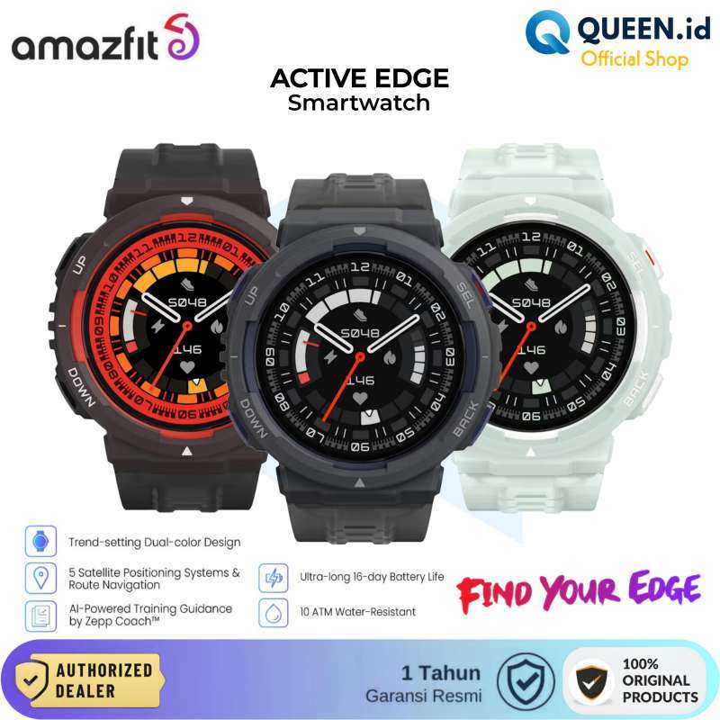 Jual Amazfit Active Edge Smartwatch 1.32 10atm GPS Stylish Rugged ...