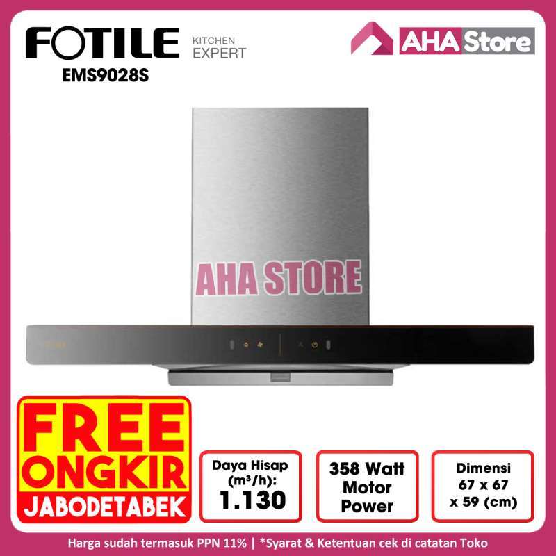 Jual Fotile Chimney Cooker Hood Penghisap Asap EMS9028S di Seller AHA ...