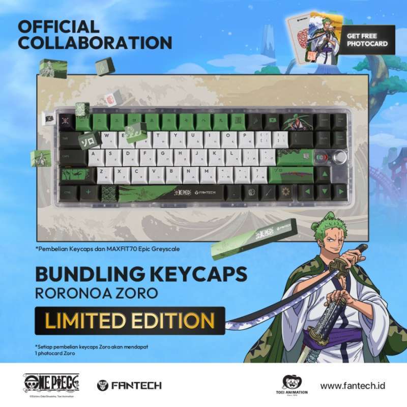 Jual Fantech One Piece Keyboard MAXFIT70 Mechanical Bundling Keycaps ...