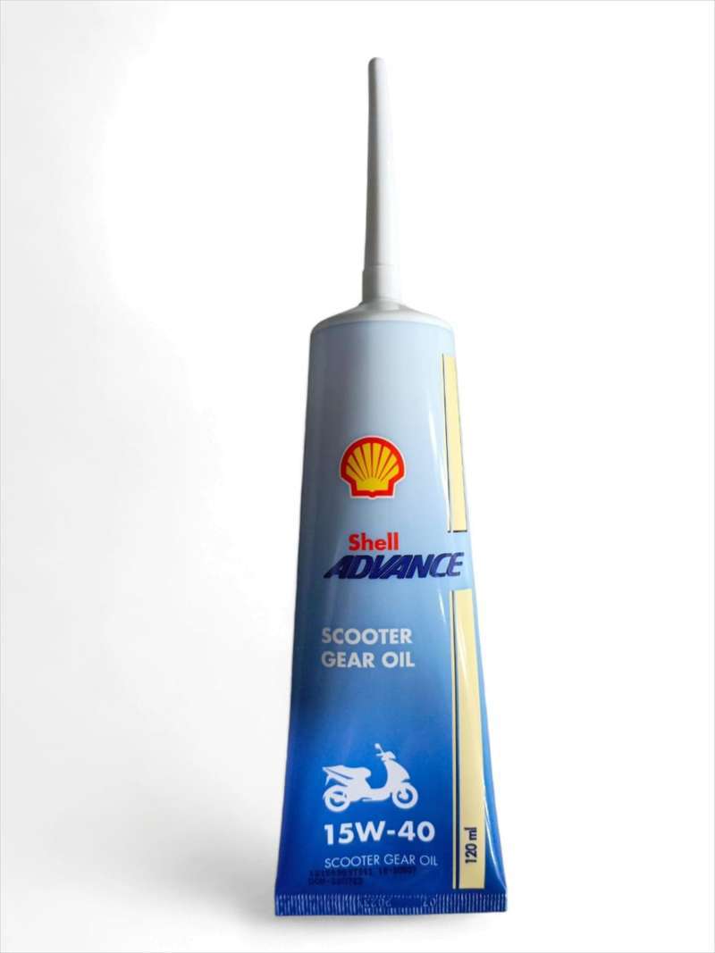 Jual Oli Gardan Matic Motor Scooter Gear Oil Shell Advance 15W-40 120ml ...
