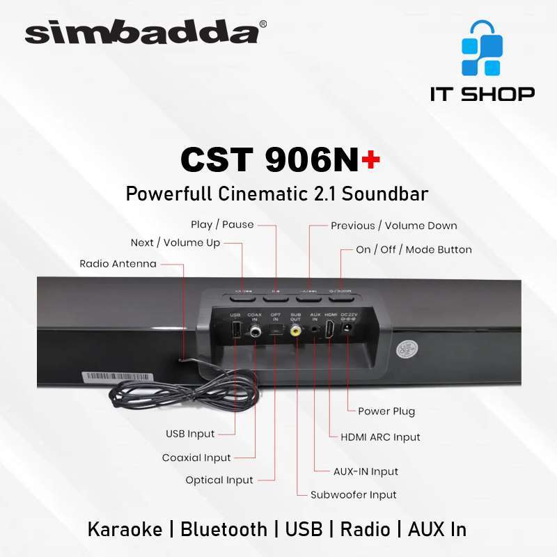 Jual Simbadda Speaker CST 906N Plus Soundbar di Seller IT Shop Official ...