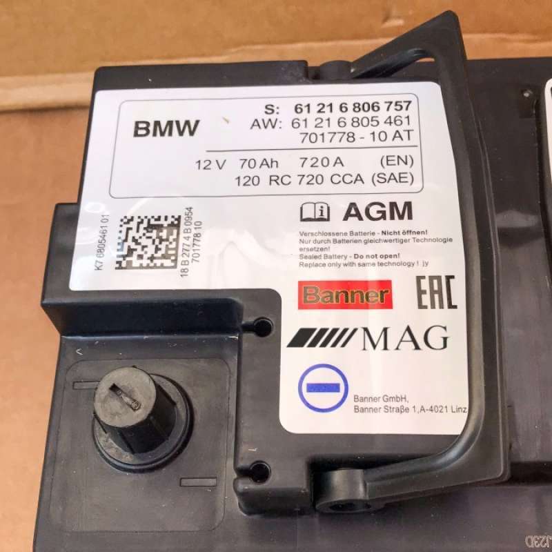 Promo AKI BMW E84 X1 70AH 720A (EN) ACCU BATTERY AGM 61216805461 ...