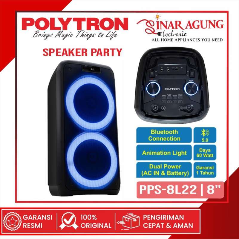 Jual Speaker Aktif Polytron Bluetooth Party Original, Murah & Diskon ...