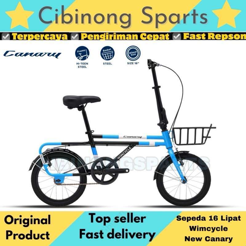 Jual Sepeda Lipat 16 Wimcycle New Canary Model Elegan Premium di Seller ...