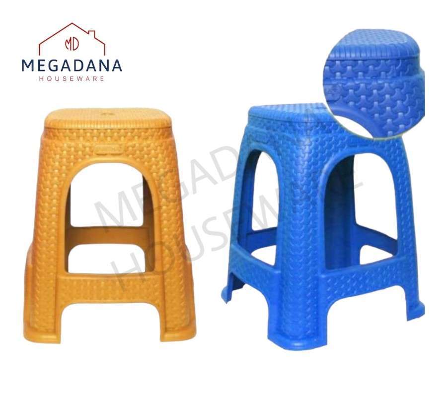 Jual BANGKU BAKSO PLASTIK KURSI PLASTIK MOTIF ROTAN / KURSI BAKSO BULAT ...