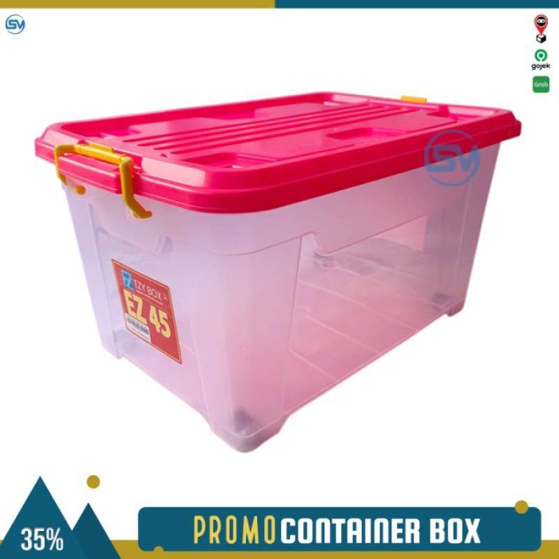 Promo EZY CONTAINER BOX CB 45 LITER BSM KONTAINER KOTAK PENYIMPANAN ...