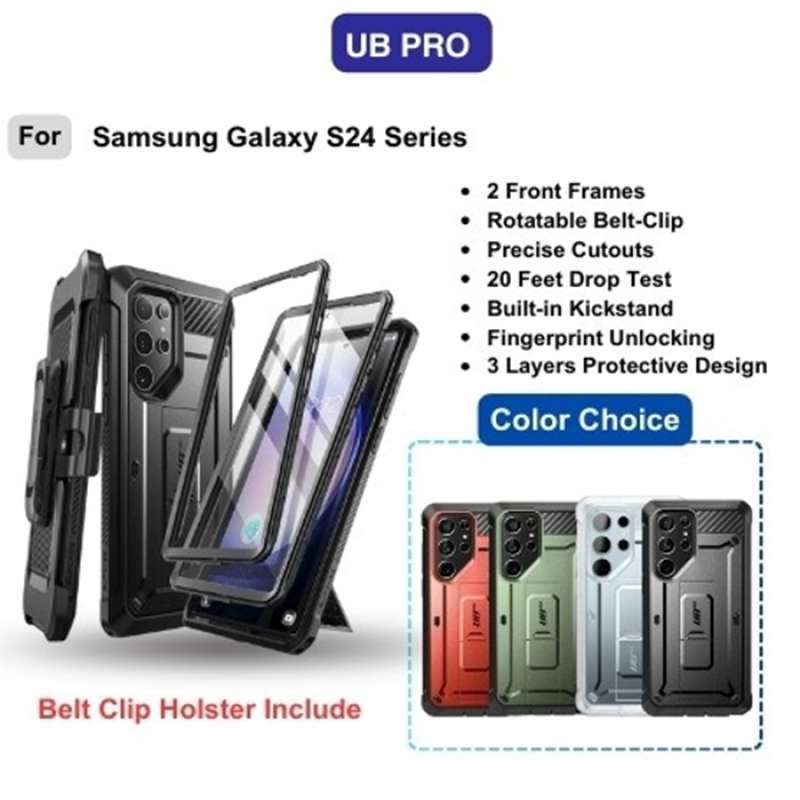 Promo Case Samsung Galaxy S24 Ultra Plus Supcase Ub Pro Sp 2 Set - S24 Clear Diskon 12% Di ...