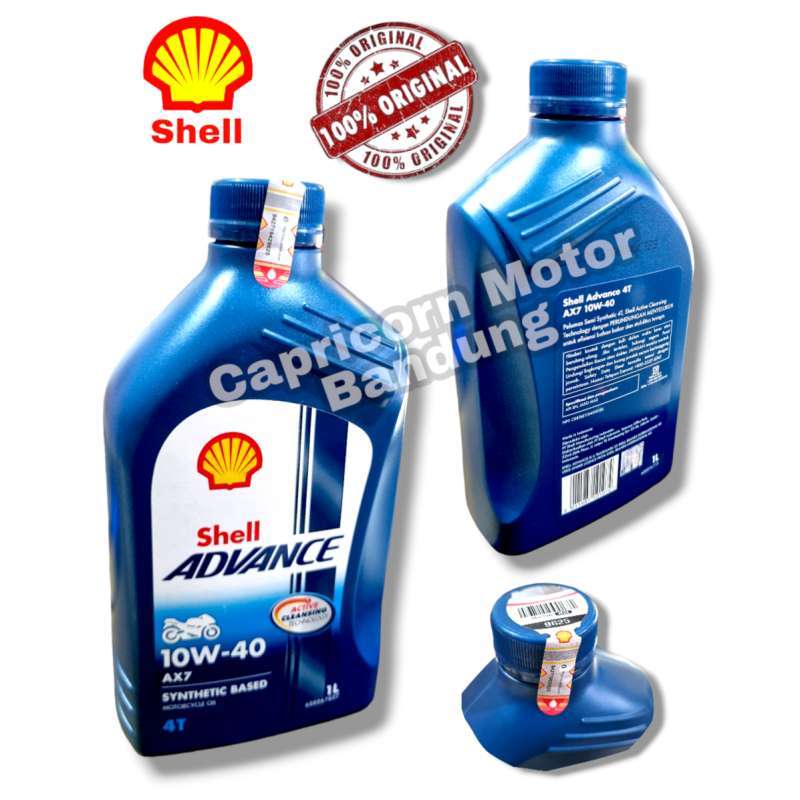 Jual Shell Advance 4t Ax7 Semi Synthetic Sae 10w 40 Api Sn Jaso Ma2 Ax 7 Oli Mesin Motor Bebek ...