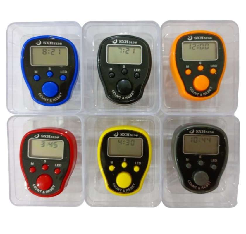 Jual Tasbih Digital LED dan Jam Hand Finger Counter - BOX 4 TOMBOL ...