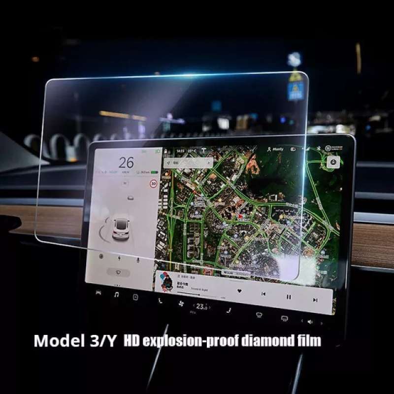 Promo Anti Gores Head Unit Tesla Model 3 / Model Y Tempered Glass P ...