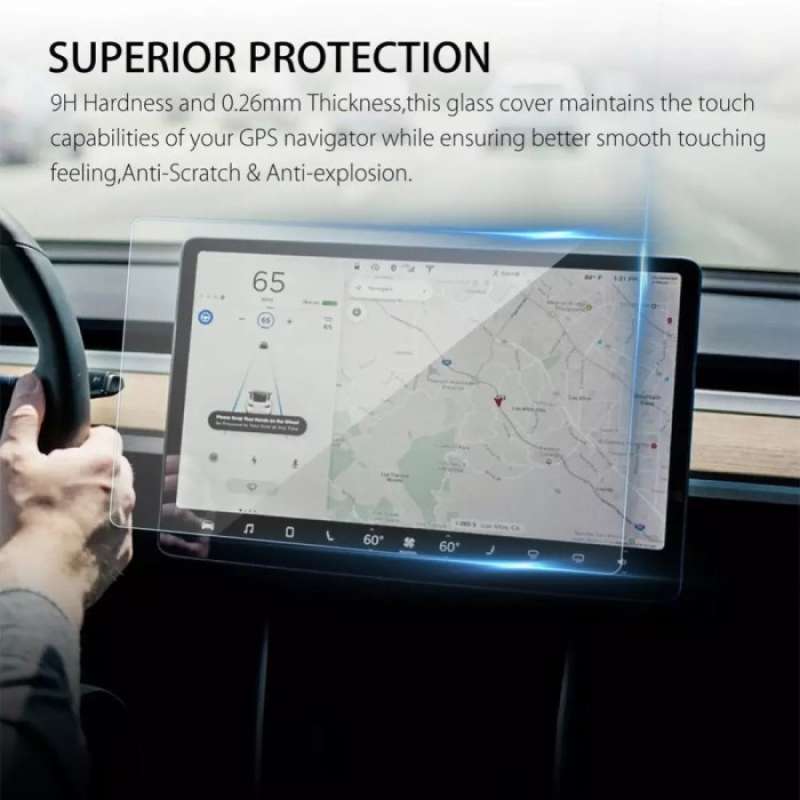Promo Anti Gores Head Unit Tesla Model 3 / Model Y Tempered Glass P ...