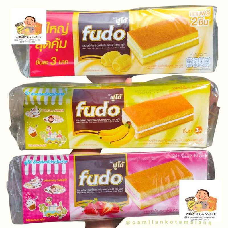 Jual Fudo Layer Cake All Variant / Bolu Cake Thailand- Camilan Instan ...