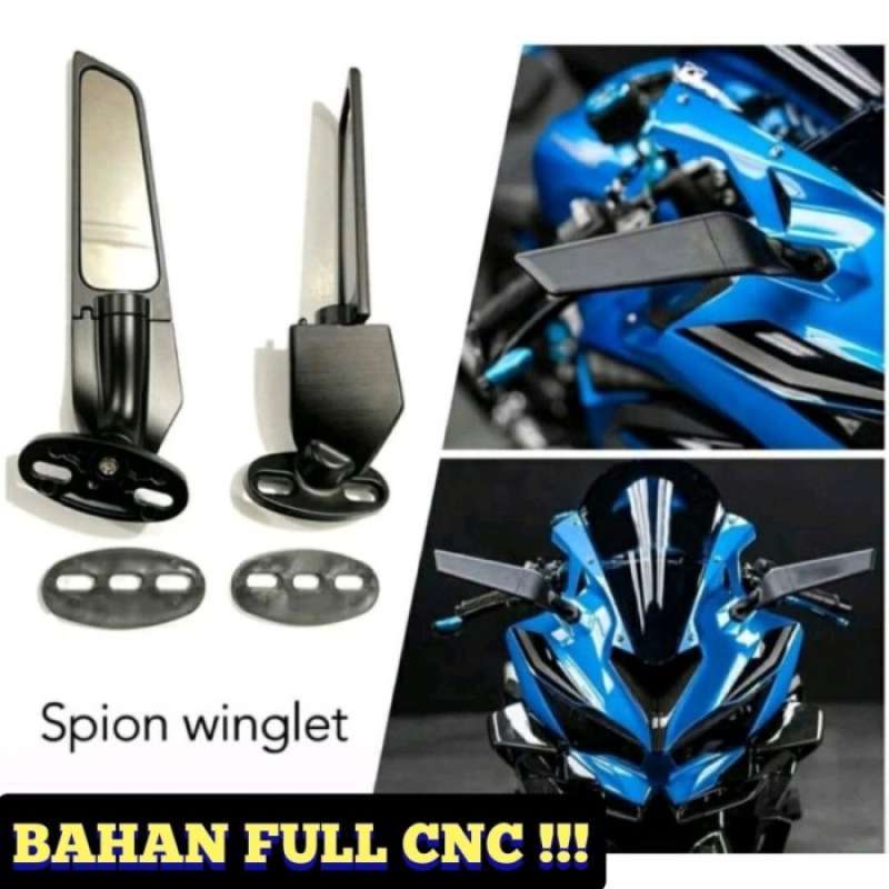Promo Spion Stealth CNC KECIL Ninja 250 CBR150 CBR250RR R15 R25 ZX25R ...