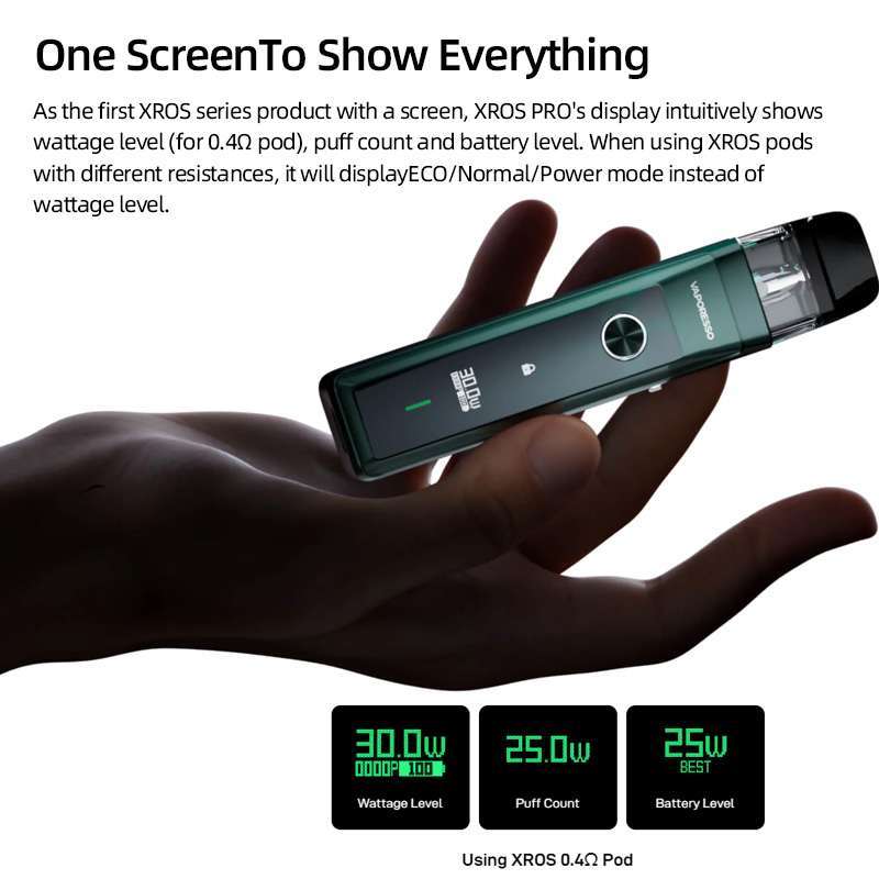 Jual Vaporesso Xros Pro Pod Kit 1200mah 30w Vape Pod 100% Original - Green Di Seller Vaporesso ...