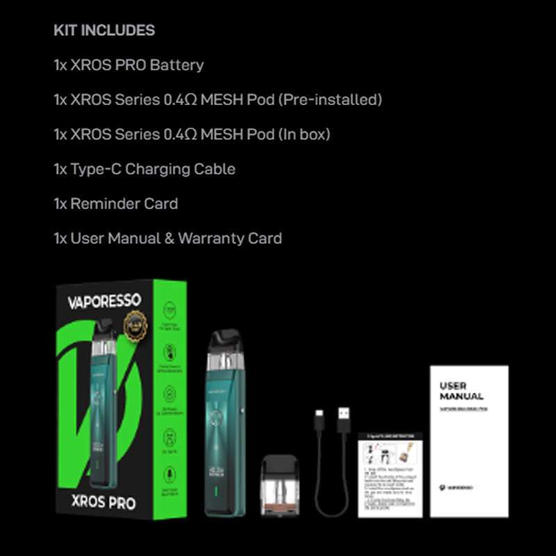 Jual Vaporesso Xros Pro Pod Kit 1200mah 30w Vape Pod 100% Original ...