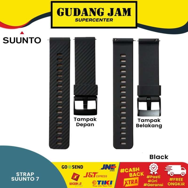 Jual Tali Karet Strap Rubber Silikon Smartwatch Suunto 7 9 Baro Non ...