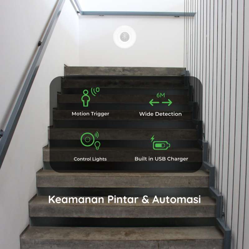 Promo Rabit Motion Sensor 360 + Usb Charger / Sensor Gerakan Pintar ...