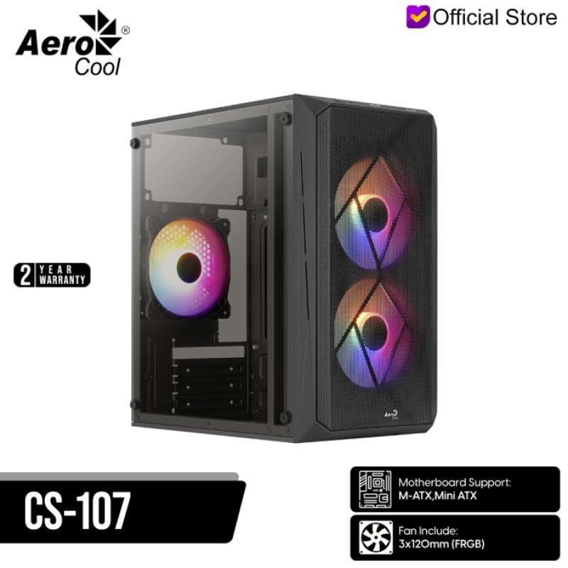 Promo Aerocool Case CS-107 FRGB Mini Tower Diskon 9% di Seller SAFKA STORE - Mekarsari, Kab ...