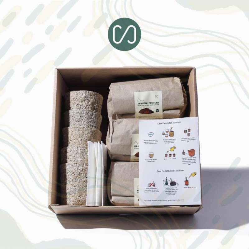 Promo PAKET BERKEBUN TANAMAN ORGANIK LENGKAP - GROW KIT SEMUA USIA ...