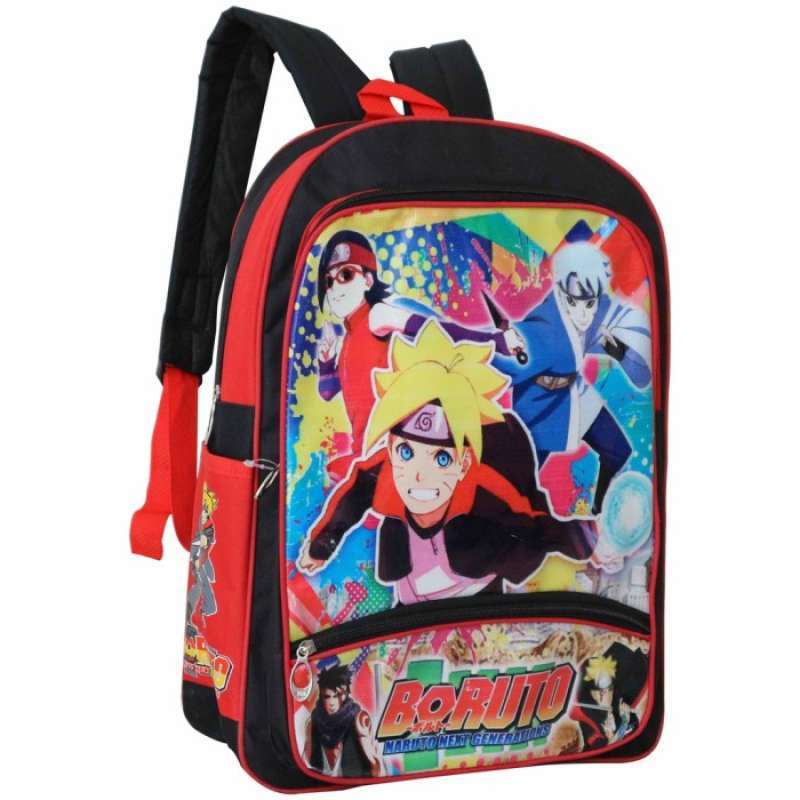 Jual Tas Ransel Backpack Anak SD PAUD TK Gambar Boruto Naruto Biru ...