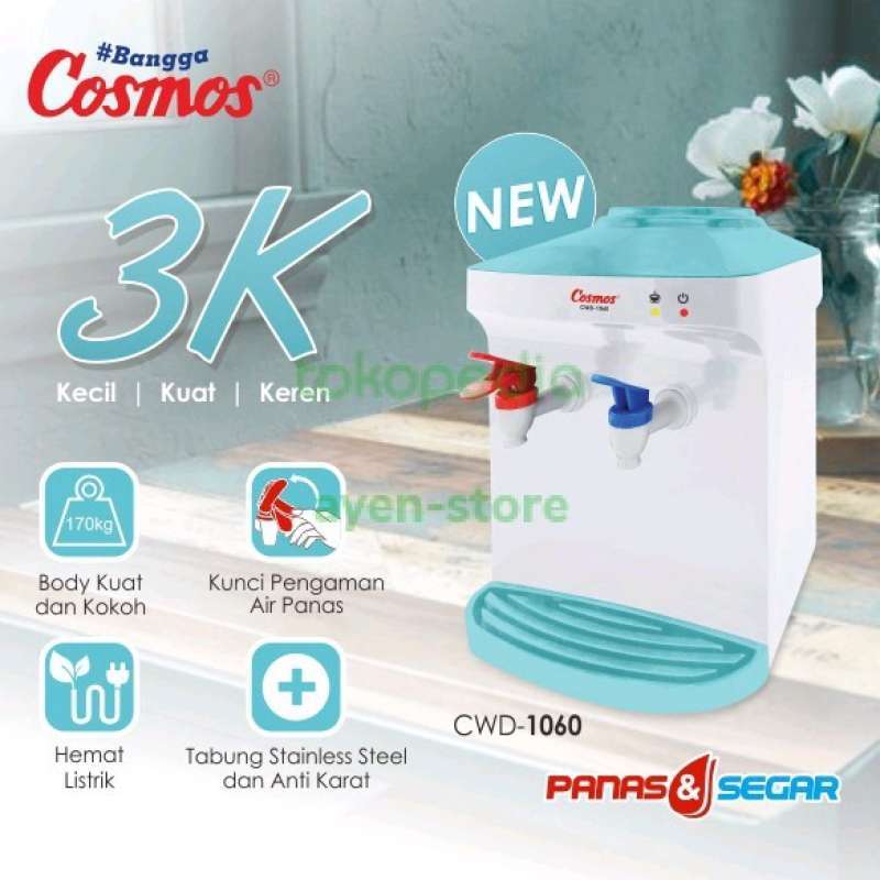 Promo DISPENSER AIR MINUM PANAS NORMAL COSMOS CWD 1060 385 WATT CHILD ...