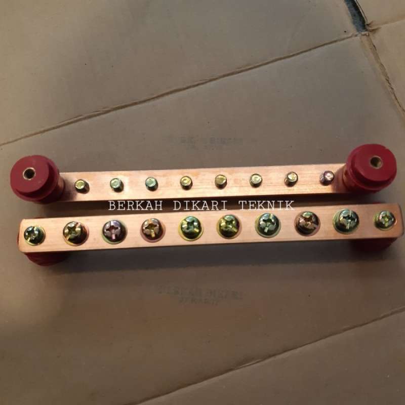 Promo Busbar Tembaga 3mm x 20mm x 100mm Busbar Nol Arde Tinggal Pasang ...